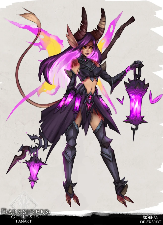 Dis- DARKSIDERS GENESIS - Fanart Illustration-花瓣网