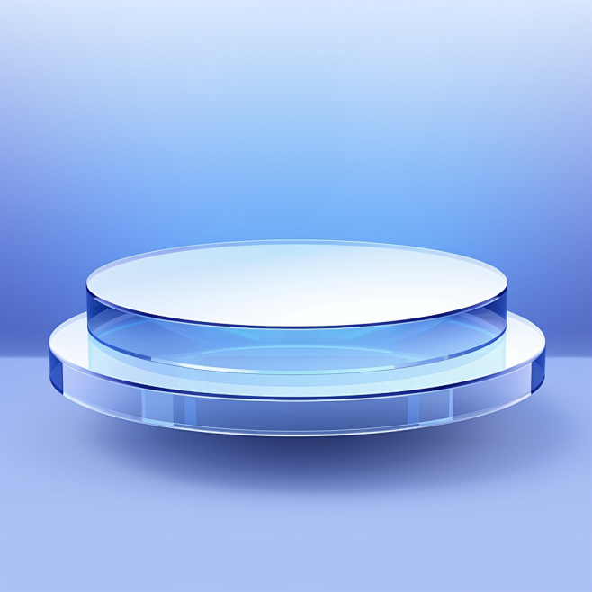 xihuan_a_3d_pedestal_iconblue_gradientfrosted_glasstransparent_95a71d36 ...