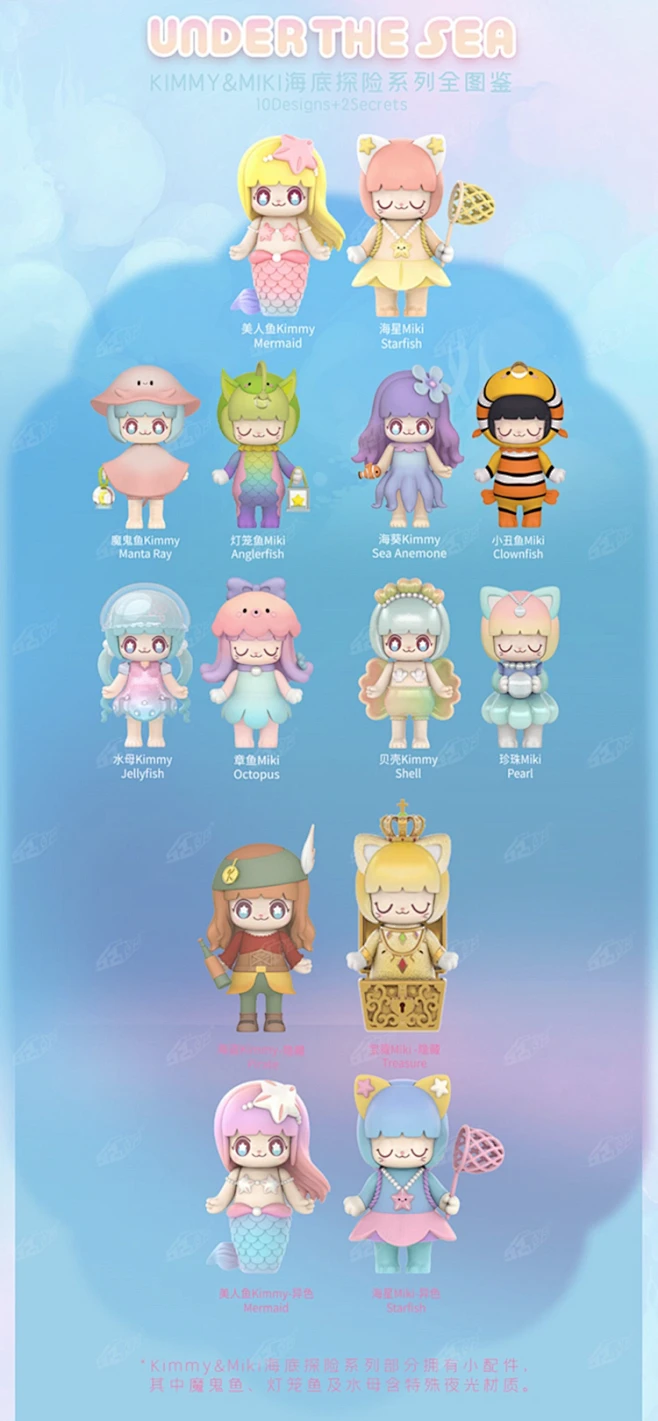 正品Kimmy&Miki海洋系列海底探险盲盒 可爱少女心美人鱼摆件礼物-淘宝网-花瓣网