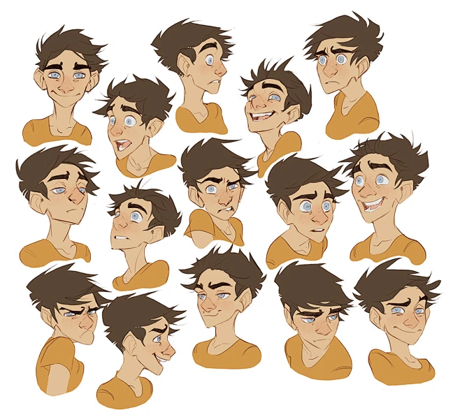 Yuriy - Expression Sheet, Lisa Henke : Yuriy - Expression Sheet by Lisa ...