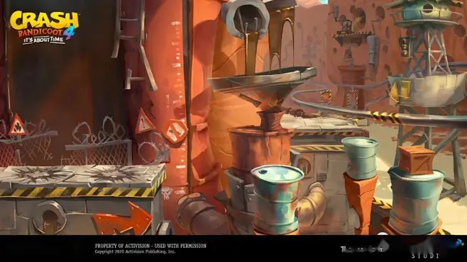 共计460P，抱走不谢！堪称美式卡通设计的典范，《Crash4 古惑狼4》美术一览-7.GAME_文末 : 《Crash4 古惑狼4》是知名卡通风动作冒险类游戏《古惑狼》系列的全新续作，在本作 ...