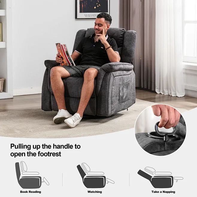 Amazon.com: COMHOMA Recliner Chair with Heat and Massage Reclining ...