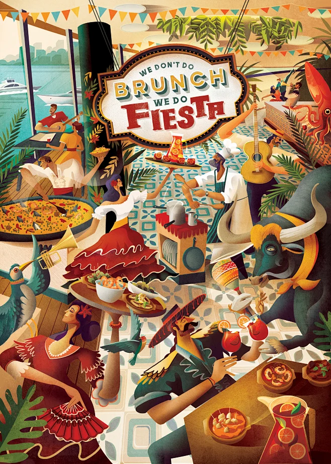 Casa De Tapas: Fiesta : Campaign Visual for Spanish restaurant Casa De ...
