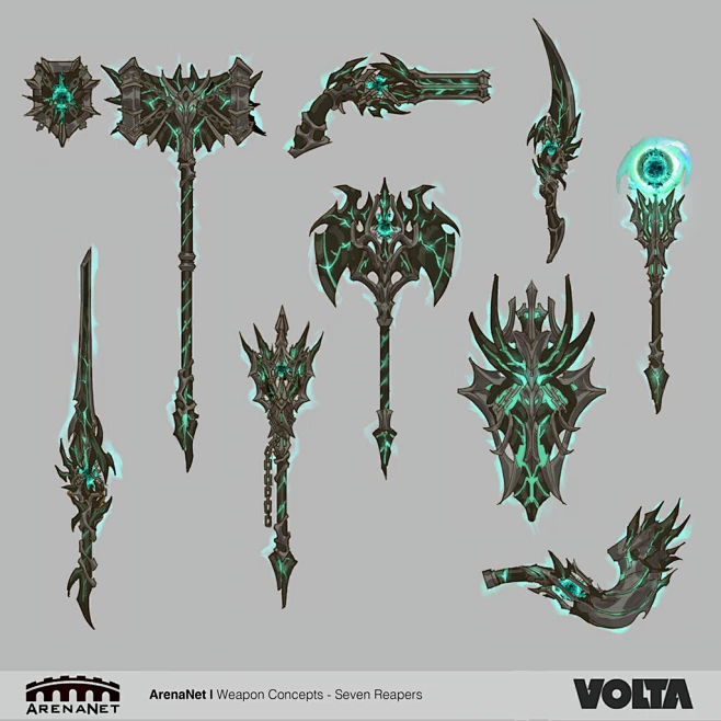 Guild Wars 2: Seven Reapers Weapon Concept, Marisa Oh : Concepts done ...