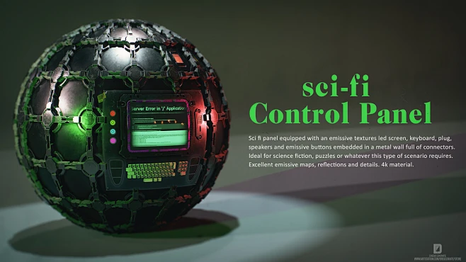 PBR - SCIFI PANEL. WALL, FICTION, PUZZLE, SPACESHIP, FUTURE - 4K ...