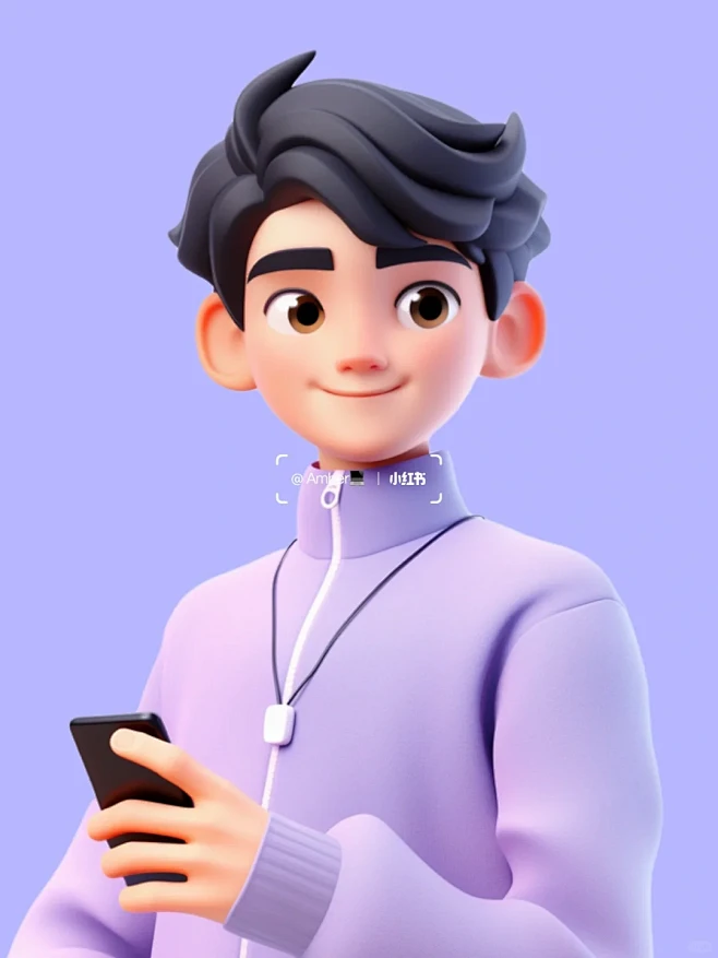 活力少年 3D IP人物 MJ文生图-花瓣网