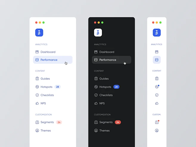 Sidebar Navigation by Omer Erdogan-花瓣网