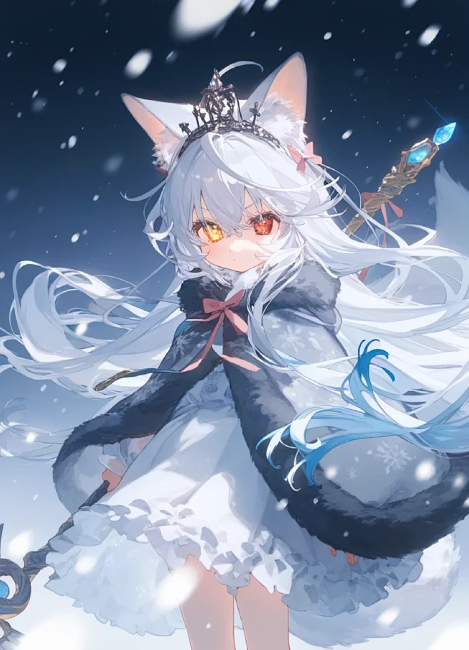 ai绘画，狐妖少女，萝莉壁纸 ️