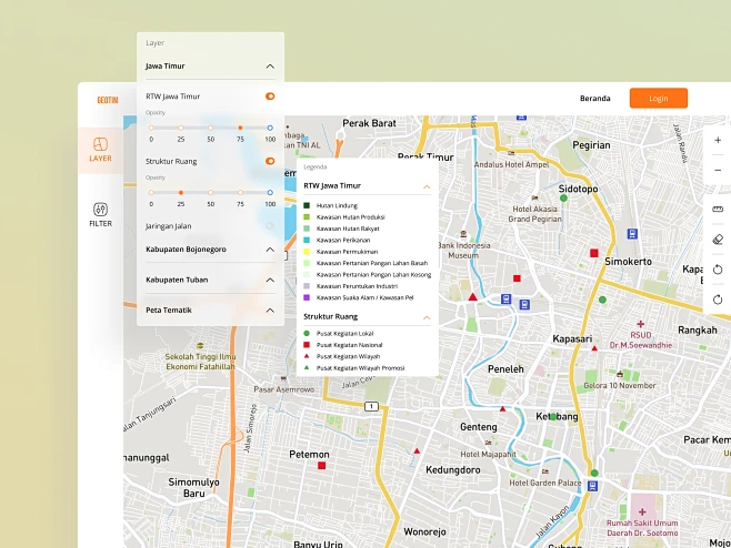 Dashboard Design of Urban Planning GIS by Sunnyday Lab on Dribbble-花瓣网