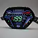 Motoqueen 2023 Motorcycle Led Digital Meter Rpm Instrument Speedometer ...