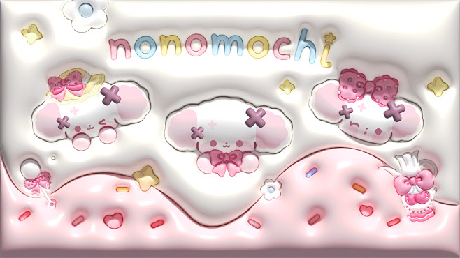 卡通可爱电脑壁纸cr：nono狗小小只