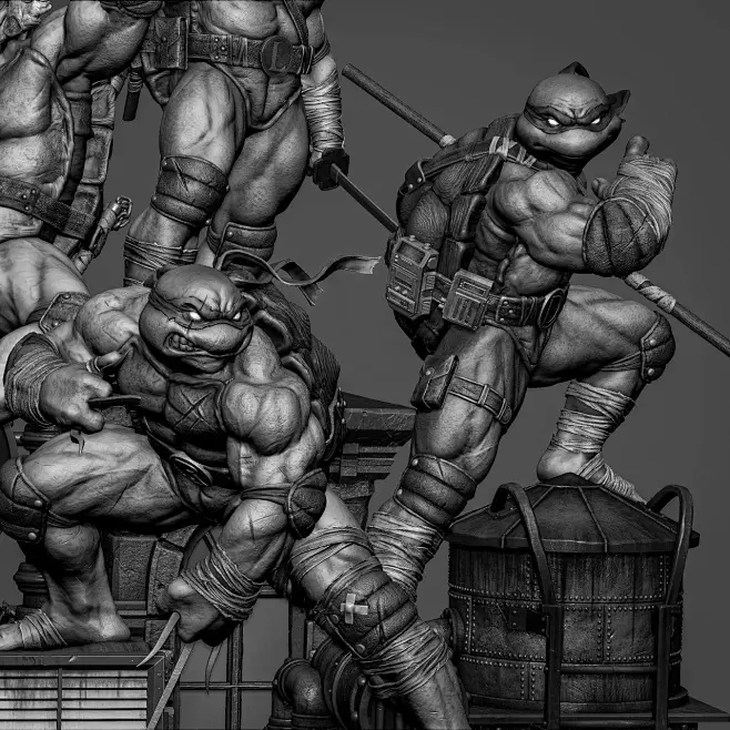 好一个技术流！只用Zbrush就将这些知名角色还原的如此惊艳！-元素文章-技术文章,微元素 - Element3ds.com!-花瓣网