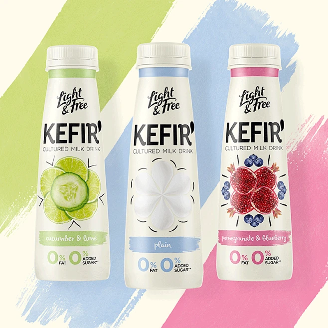 Light & Free - Kefir - Pack Design - VERSUS Fully Tailored Creation ...