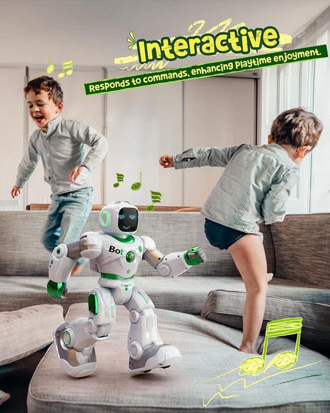 Amazon.com: Ruko Large Intelligent Robot Toys for Kids, Voice and App ...