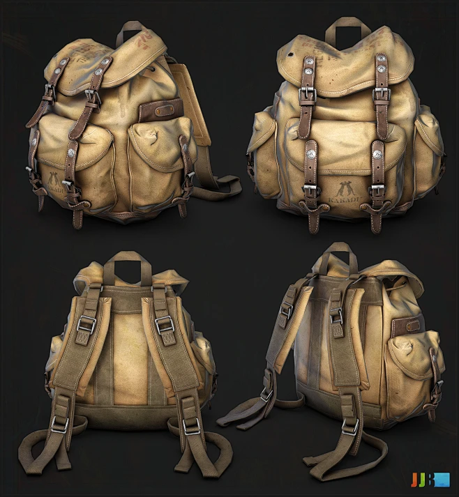 Backpack Throwback, JJB Art : Throwback Backpack Asset - non PBR http ...