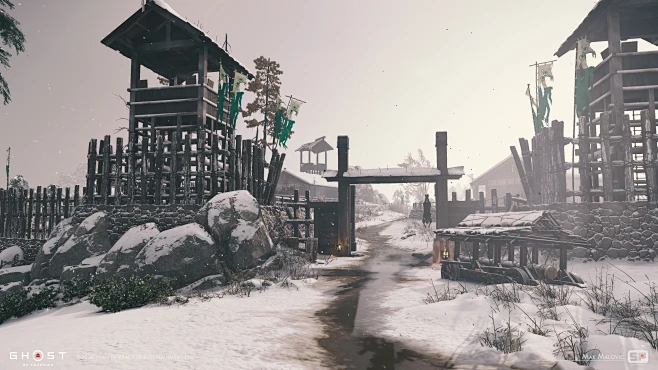 Ghost of Tsushima - Kamiagata Outpost's图片_游戏截图图片素材-花瓣网