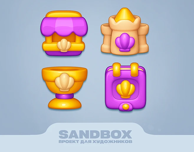 SANDBOX game interface-花瓣网
