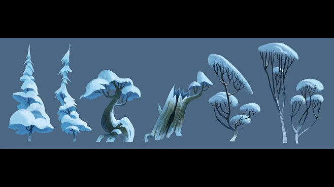 Tree Concepts, Nik Henderson : Visual development for trees.-花瓣网