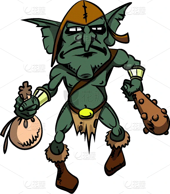 图像,小妖精,卡通,传统,男人,飘然,性格,动物,矢量,绘制素材-花瓣网