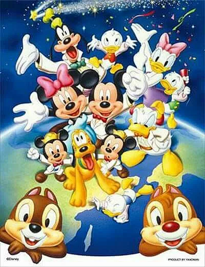 Mickey & Minnie Mouse & Friends-花瓣网