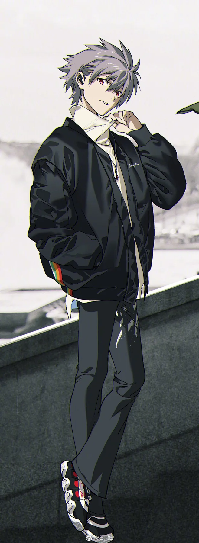 米山舞 × eva 2022新插图 -花瓣网