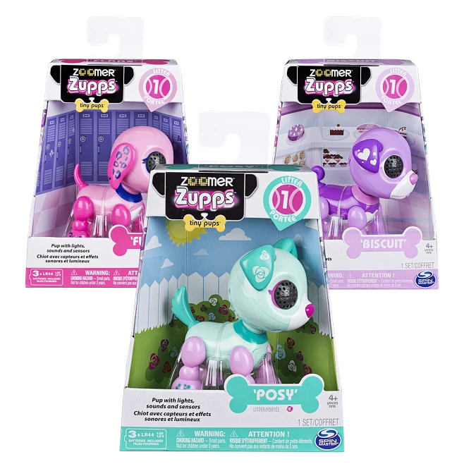Zoomer Zupps Tiny Pups Toy Packaging Design : Zoomer Zupps Tiny Pups ...