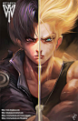 26 Half and Half Graphics You'll Want in Your Life : Wizyakuza splits ...