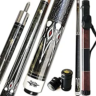 Tai ba cues 台球杆，13 毫米多层皮革尖端，58 英寸，亚麻包裹，硬木加拿大枫木专业台球台球杆 19-21 盎司（可选）-花瓣网