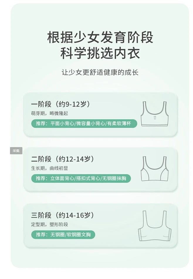 女童内衣发育期小学生初中生儿童小背心少女文胸女孩第一二阶段13-tmall.com天猫-花瓣网