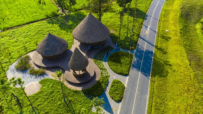 绿道公园与休憩驿站摄影照片-花瓣网