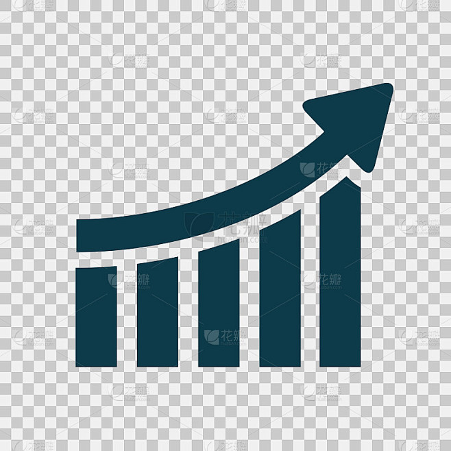 Graphic up icon sign - vector