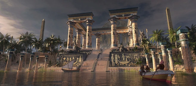 Anubis Temple图片_Y_原画素材图片素材-花瓣网