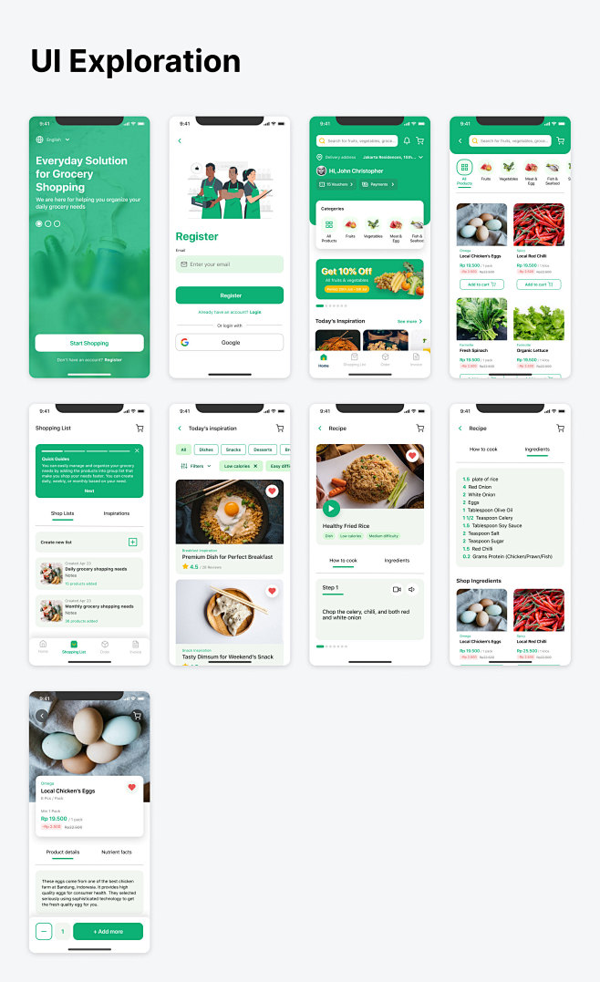 app uiUI界面UI设计生鲜电商界面设计社区电商