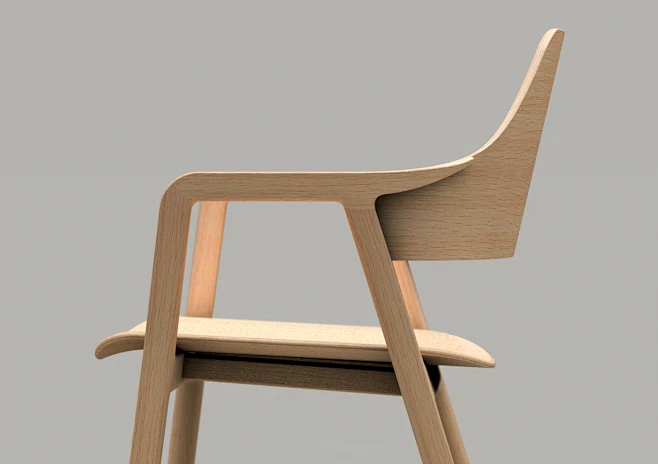 slope chair : slope chair is a wooden armchair that has gentle angles ...