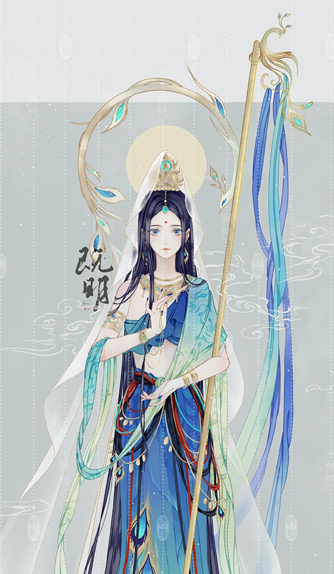 菩萨~_既明JM__插画师作品_涂鸦王国gracg.com-花瓣网