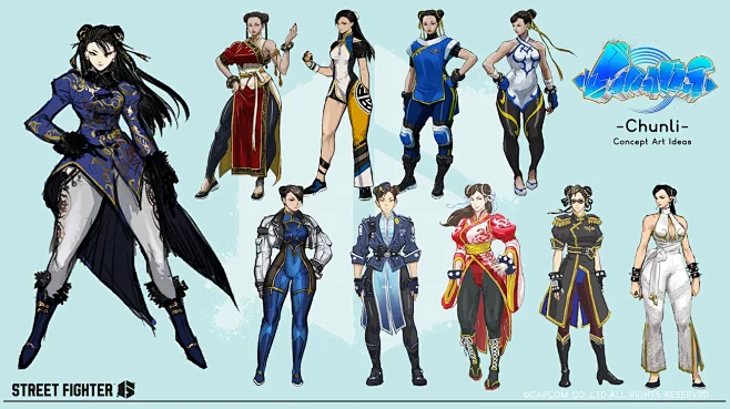 Chun-Li Concept Art Ideas from Street Fighter 6-花瓣网