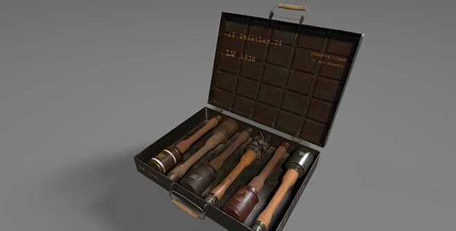 German WW2 hand grenade-花瓣网