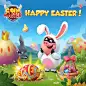 royal match Easter UI/UX UI ui design mobil game mobil game art easter ...