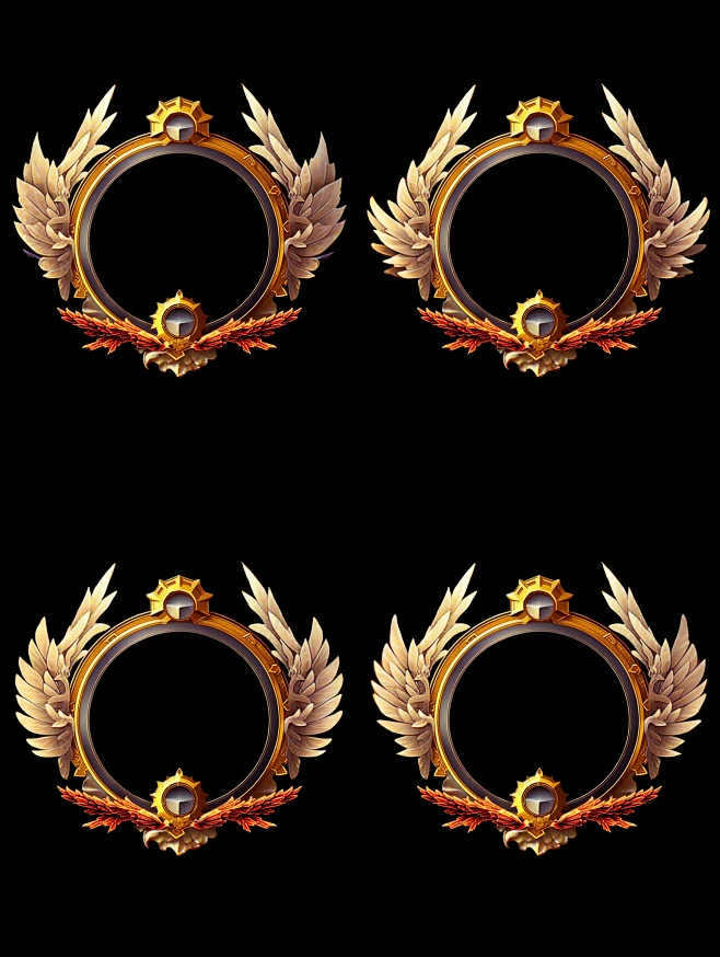 taylorchristy_Game_avatar_frame_with_circular_metal_border_and ...