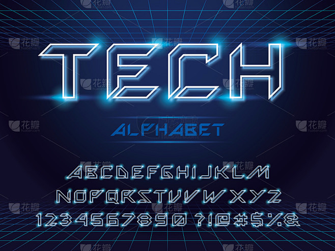 tech font