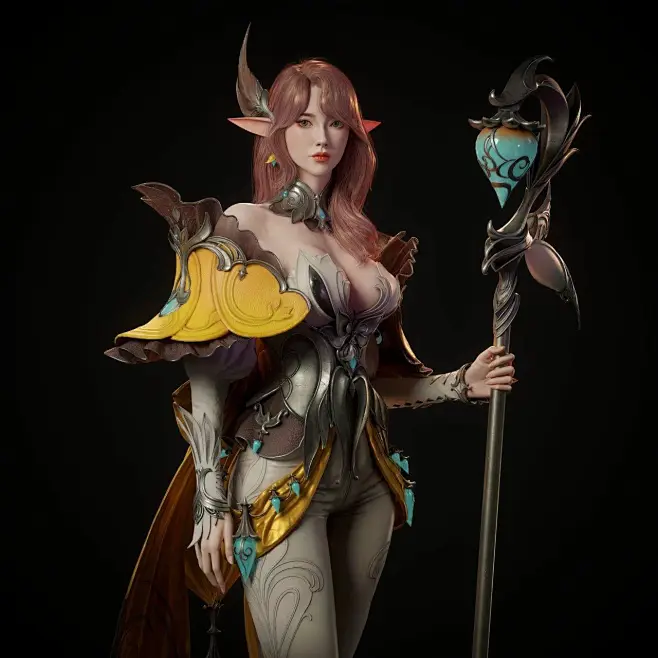 惊呼：太好看了吧！各路神仙创作的女性角色作品大赏！-CG角色-微元素 - Element3ds.com!-花瓣网