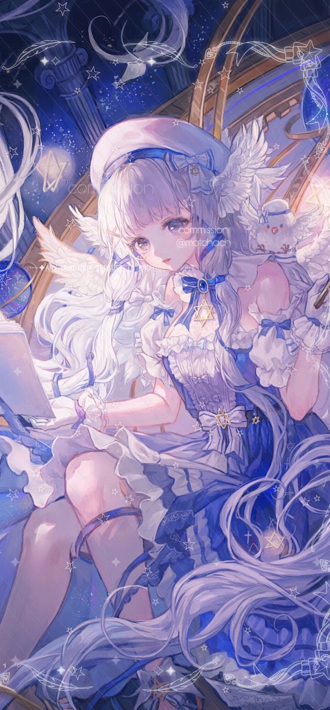 抹茶專門店AM matchach 二次元少女 天使-花瓣网