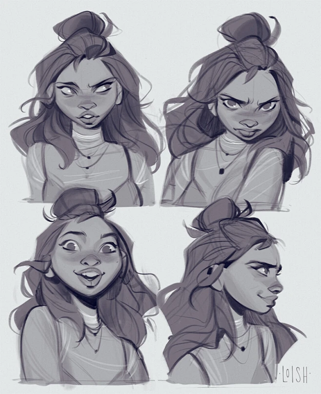 2020 // character sketches, Lois van Baarle : just a bunch of quick ...