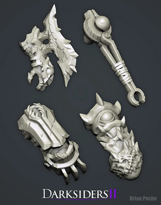Darksiders 2 Asssets, Brian Poche : Assets i worked on during my time ...