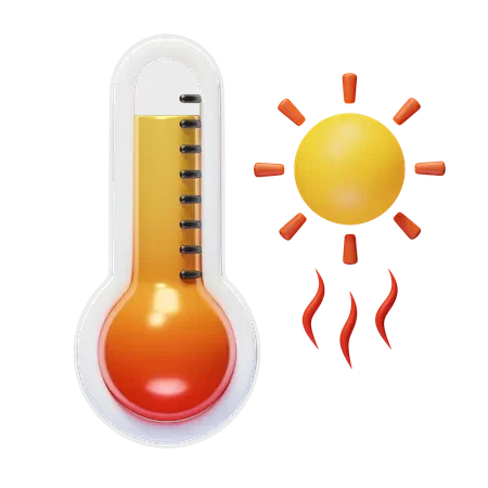 Hot Temperature 3D Icon