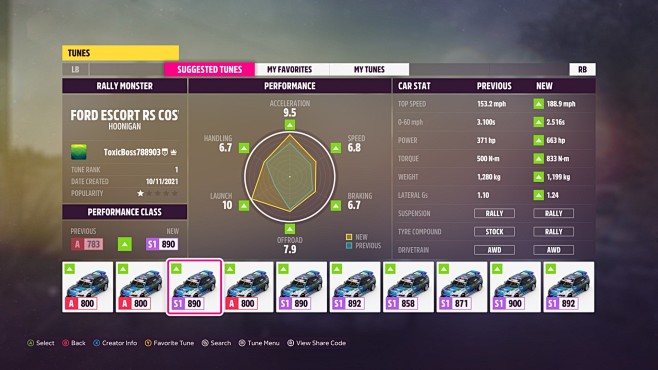 Forza Horizon 5 Game UI Database