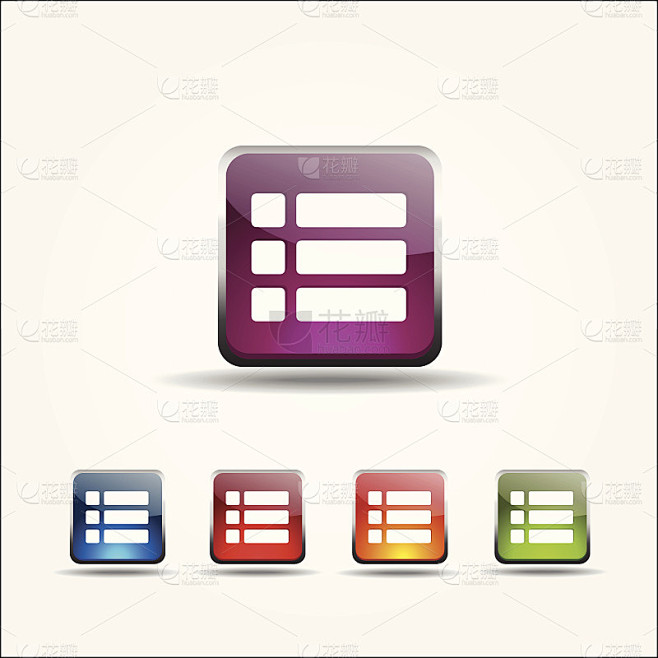 选项彩色矢量图标设计