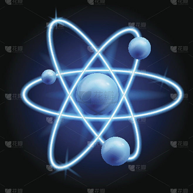 vector abstract atom icon