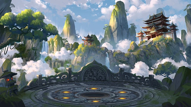 中国风写实场景气氛图来自cgbook.cn (1770)-花瓣网