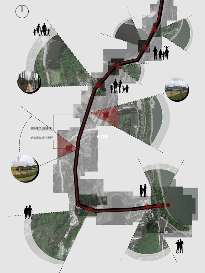 街区设计/场地分析/ppt排版/红绿黑配色图纸 : 最后一个课程设计完结撒花 这次着重做了场地历史文脉分析、业态布局研究、基地规划范围处理 ...